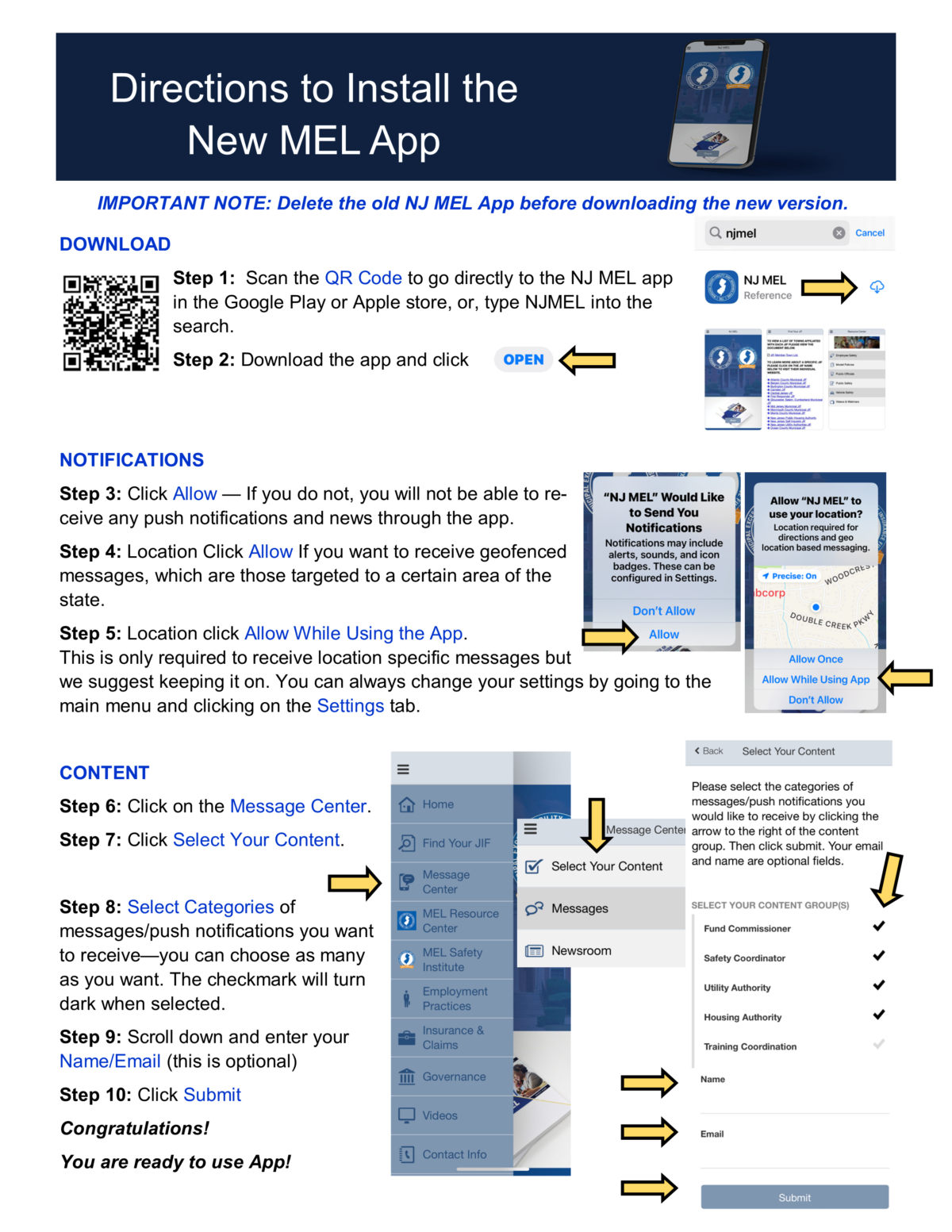 NJMEL Mobile App – MEL Safety Institute